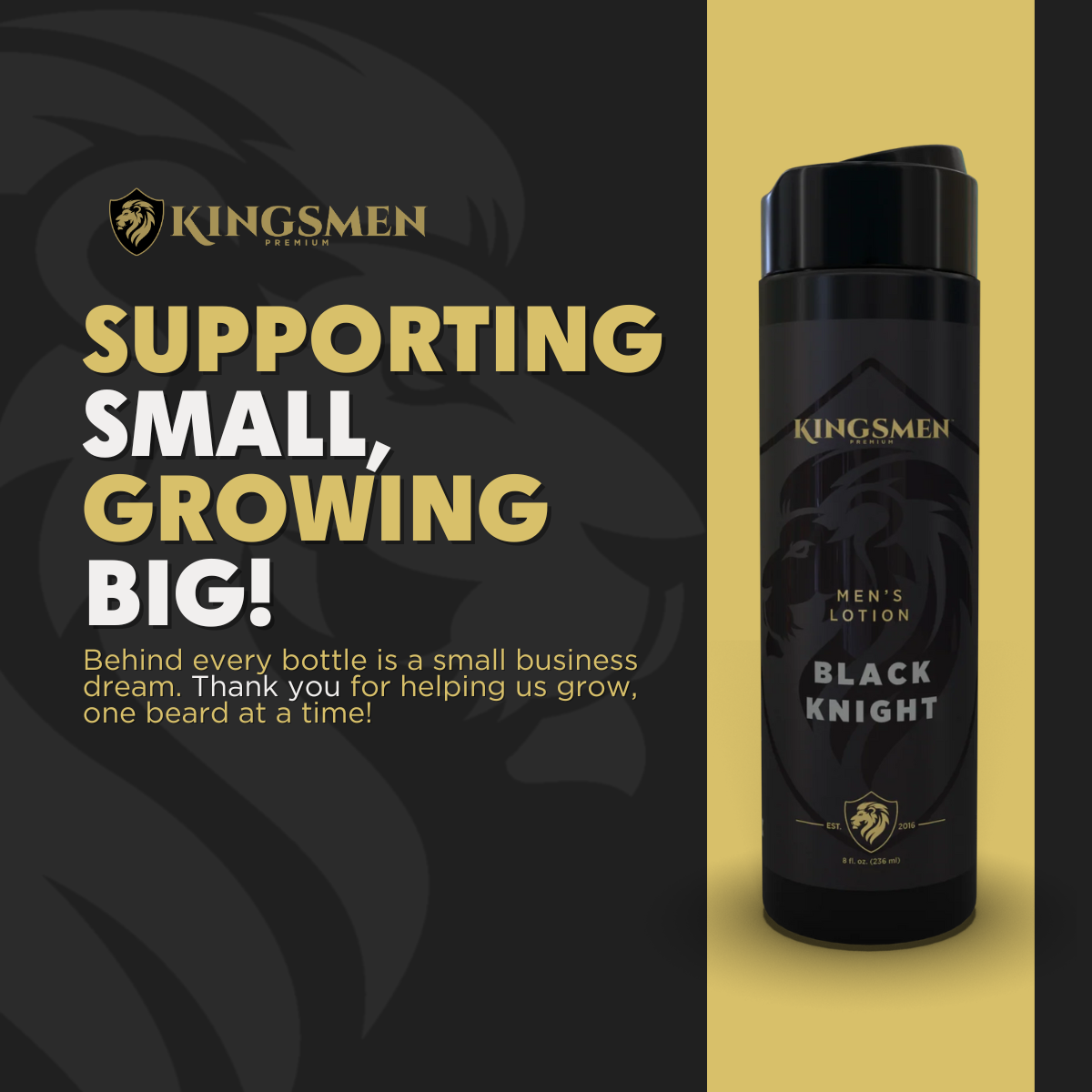 Men’s Lotion | Kingsmen Premium Bodycare for Men