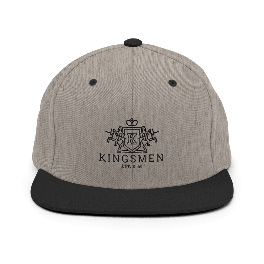 Kingsmen Heraldry (Black Stitch) - Snapback Hat – Kingsmen Premium